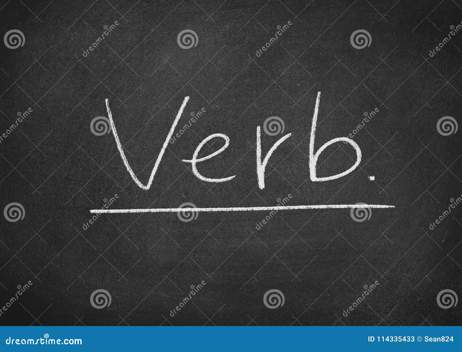 Verb - Word From Metal Blocks On Paper Stock Photo | CartoonDealer.com ...
