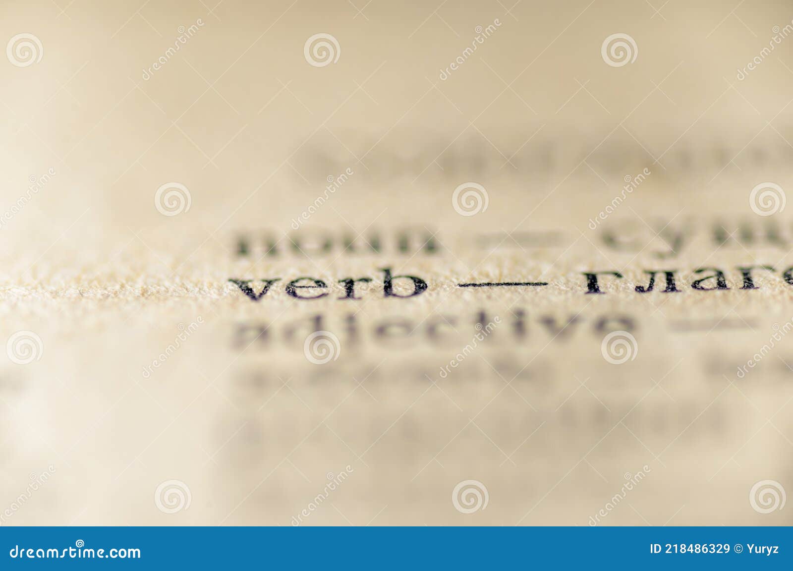 Verb - Word From Metal Blocks On Paper Stock Photo | CartoonDealer.com ...
