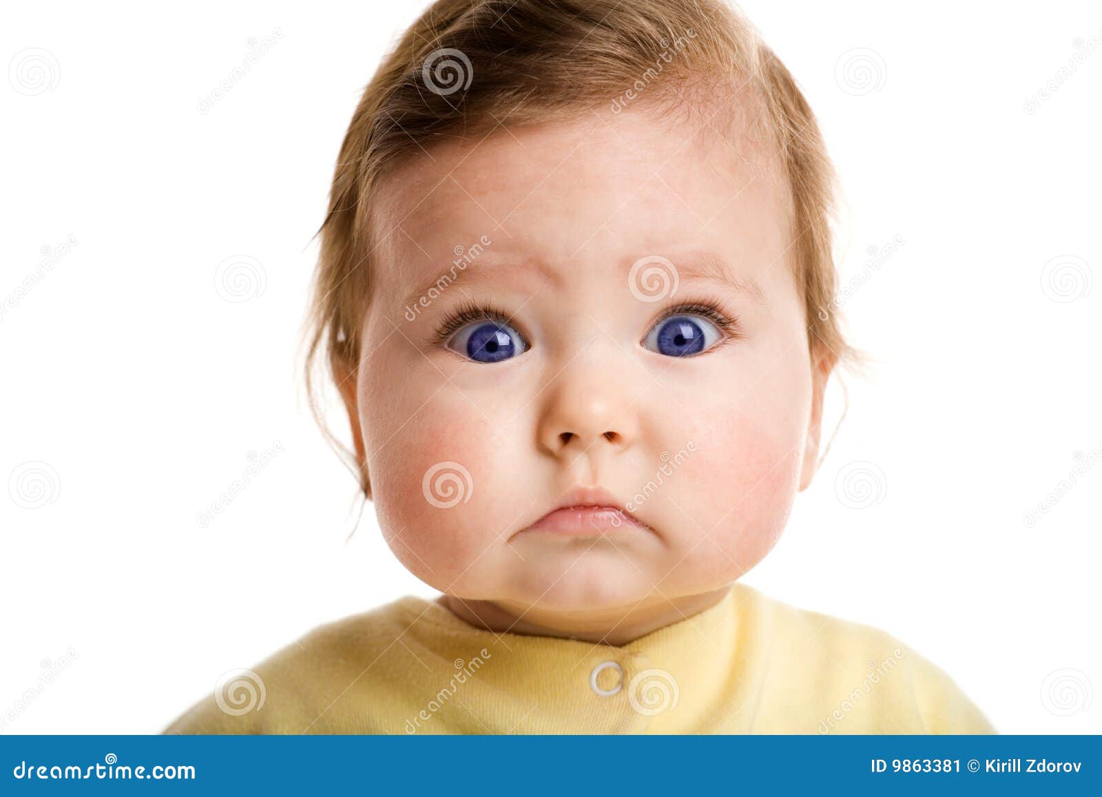 Verbaasde baby stock afbeelding. Image of sluit, kind - 9863381