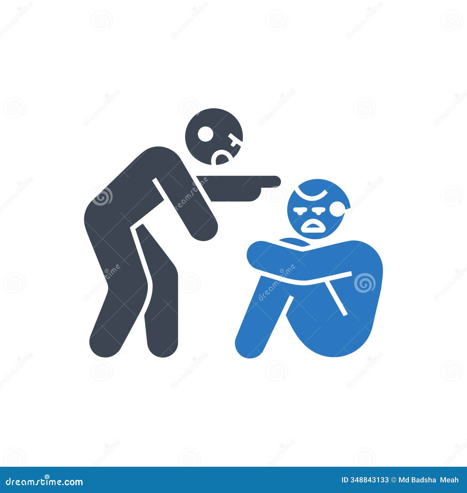 Verbal Abuse, In Line Design. Emotional Abuse, Bullying, Harassment ...