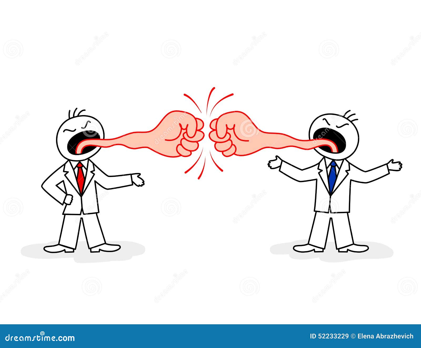 Verbal Confrontation Stock Vector - Image: 52233229 Verbal Confrontation Stock Vector - Image: 52233229