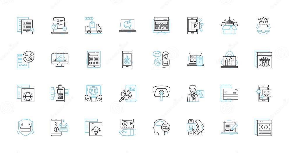 Verbal Exchange Linear Icons Set. Dialogue, Conversation, Debating ...