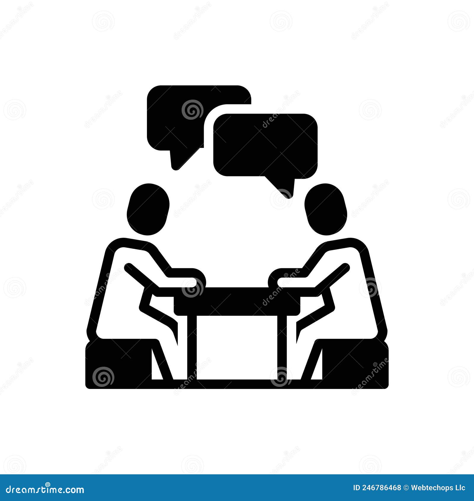 Black Solid Icon for Verbal, Oral and Spoken Stock Vector ...