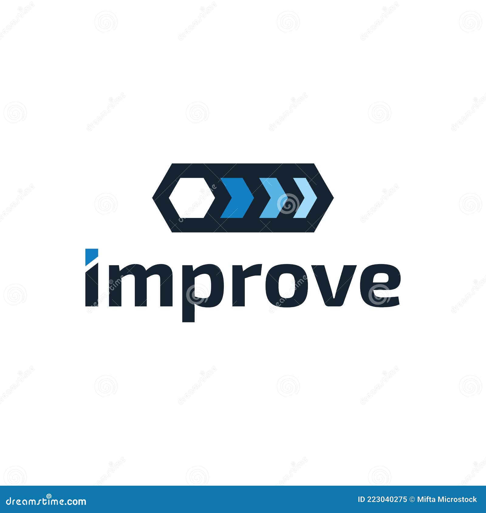 Verbessern Logo Design Template Modern Vektor Abbildung - Illustration ...