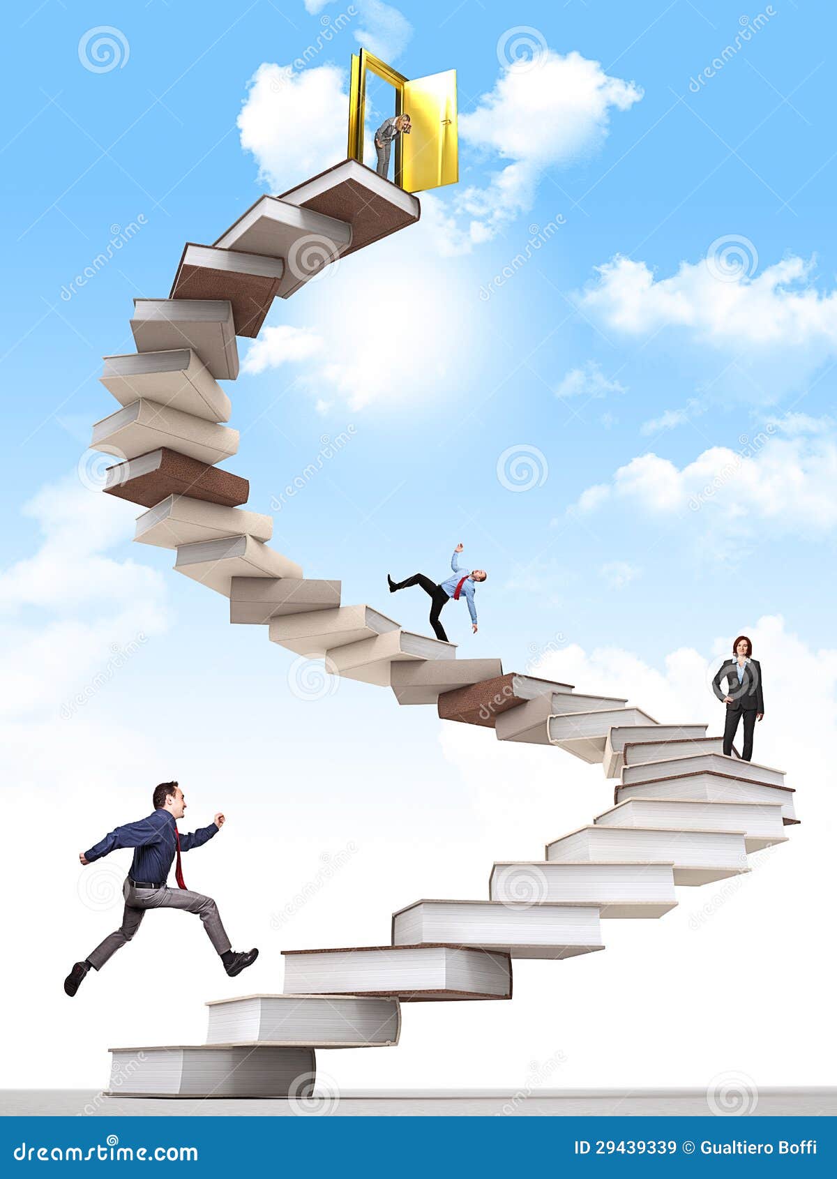 Verbessern Sie sich stock abbildung. Illustration von treppe - 29439339