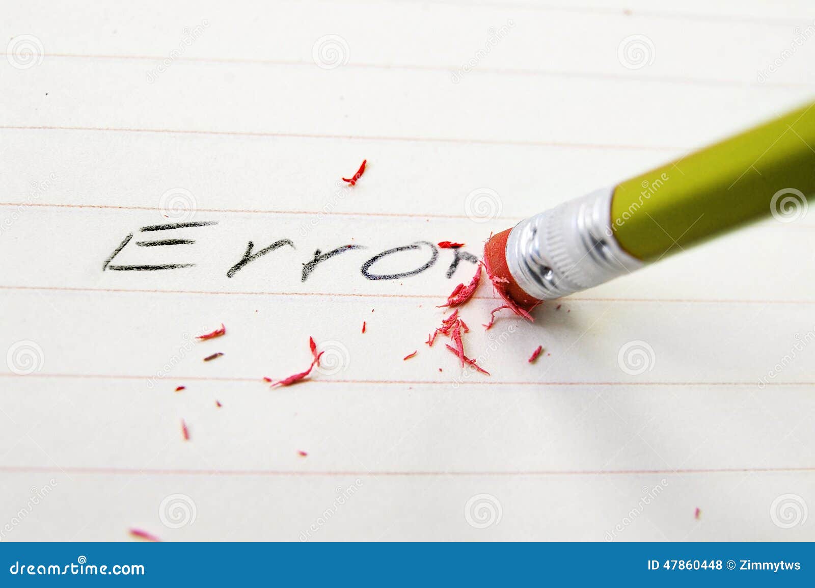 Verbeter een fout stock foto. Image of redacteur, schrijf - 47860448