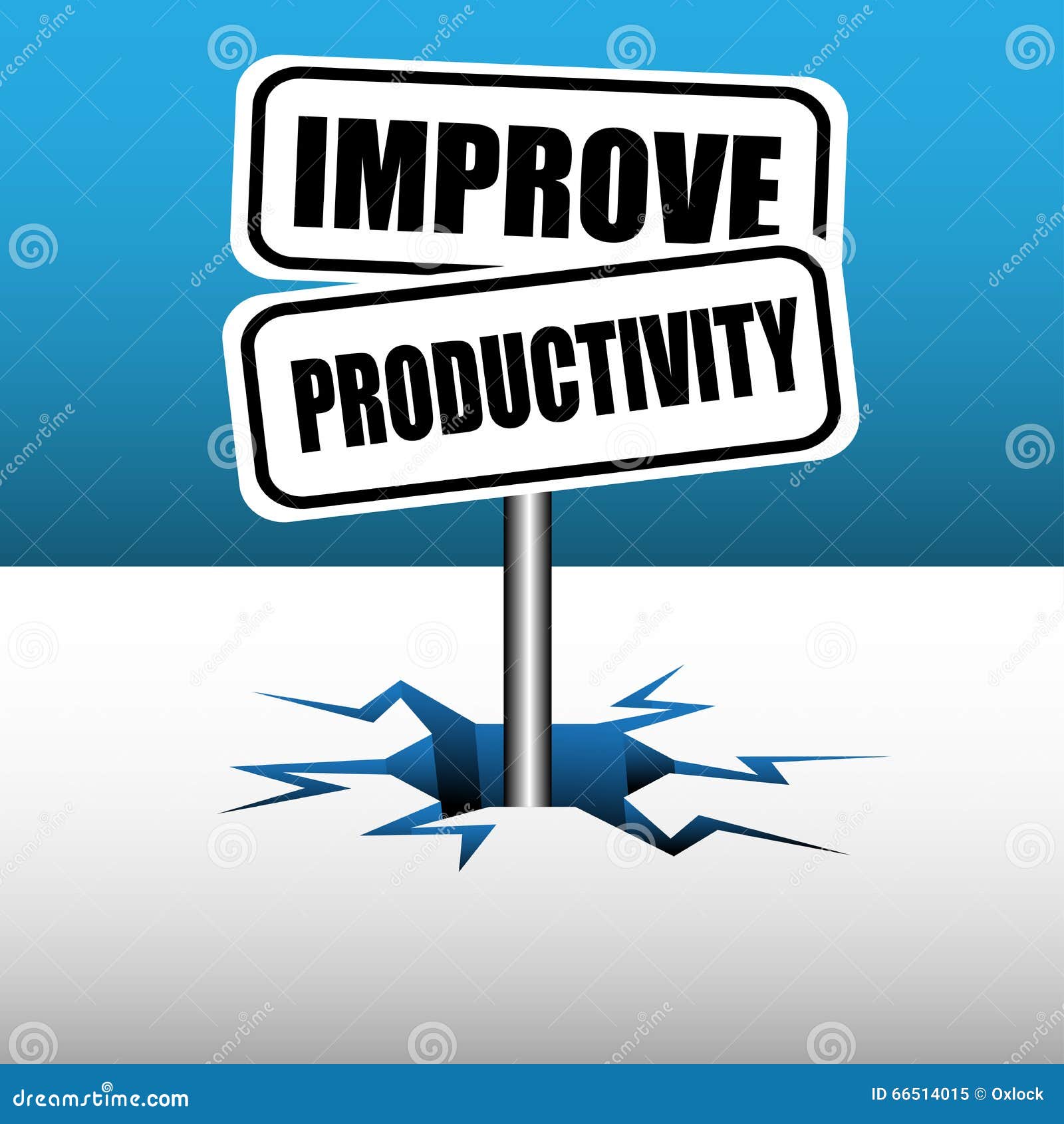 Verbeter productiviteit vector illustratie. Illustration of zaken ...