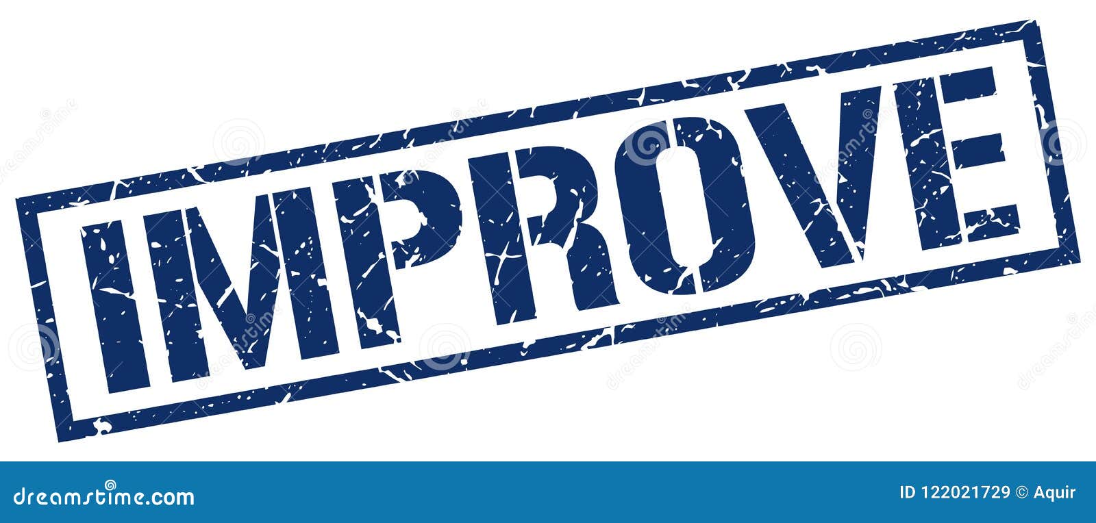 Verbeter zegel vector illustratie. Illustration of vierkant - 122021729