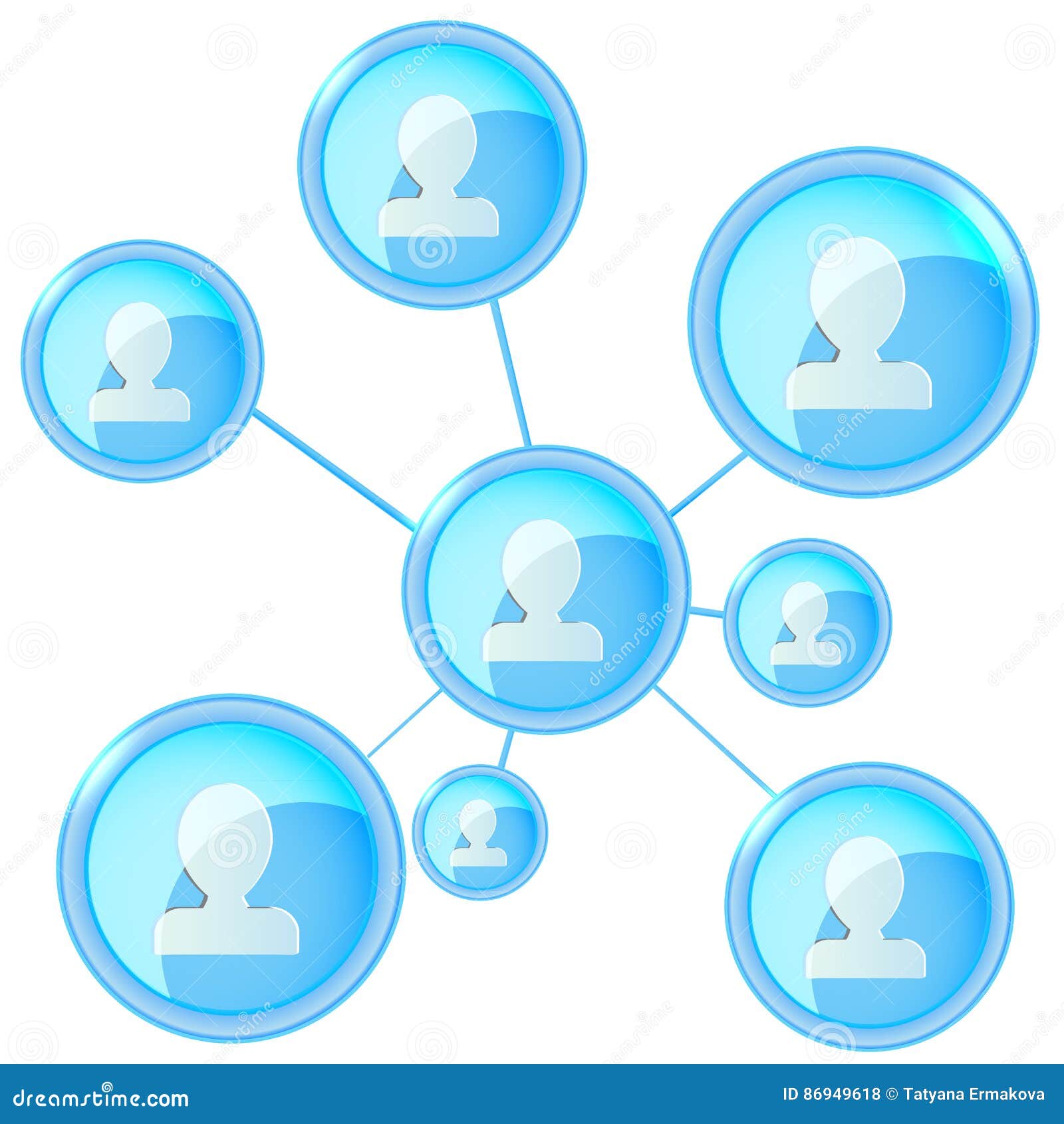 Verbind Mensen, Sociale Netwerkcirkel Vector Vector Illustratie ...