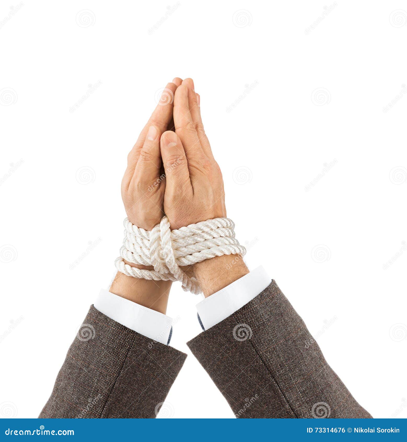 Verbindende Het Bidden Handen Stock Foto - Image of binden, misdadig ...