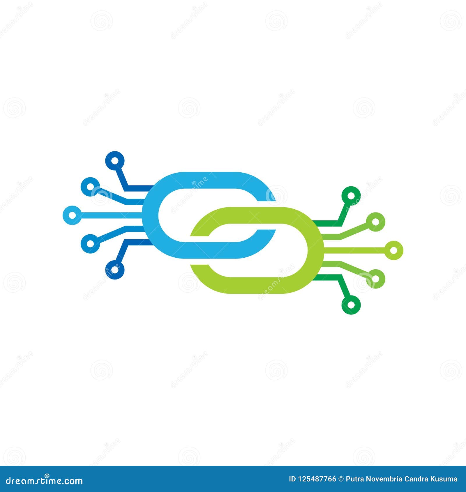 Verbinding Digitaal Logo Icon Design Vector Illustratie - Illustration ...