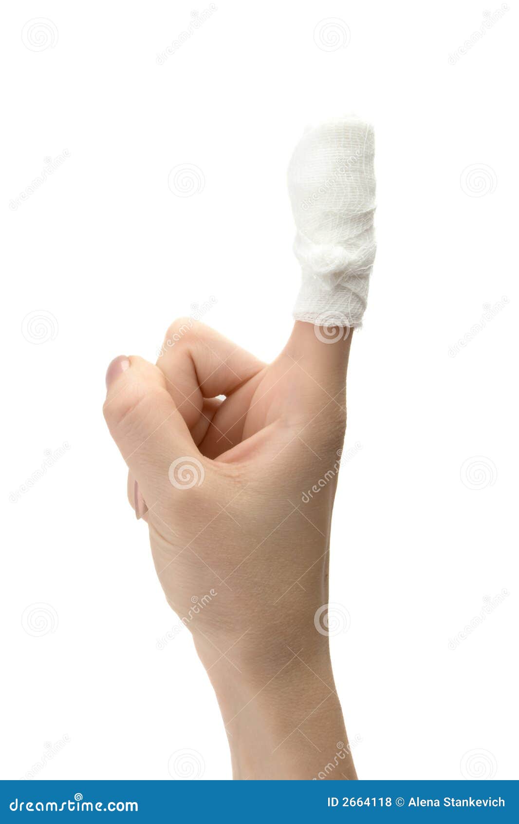 Verbonden vinger stock foto. Image of geneeskunde, hulp - 2664118