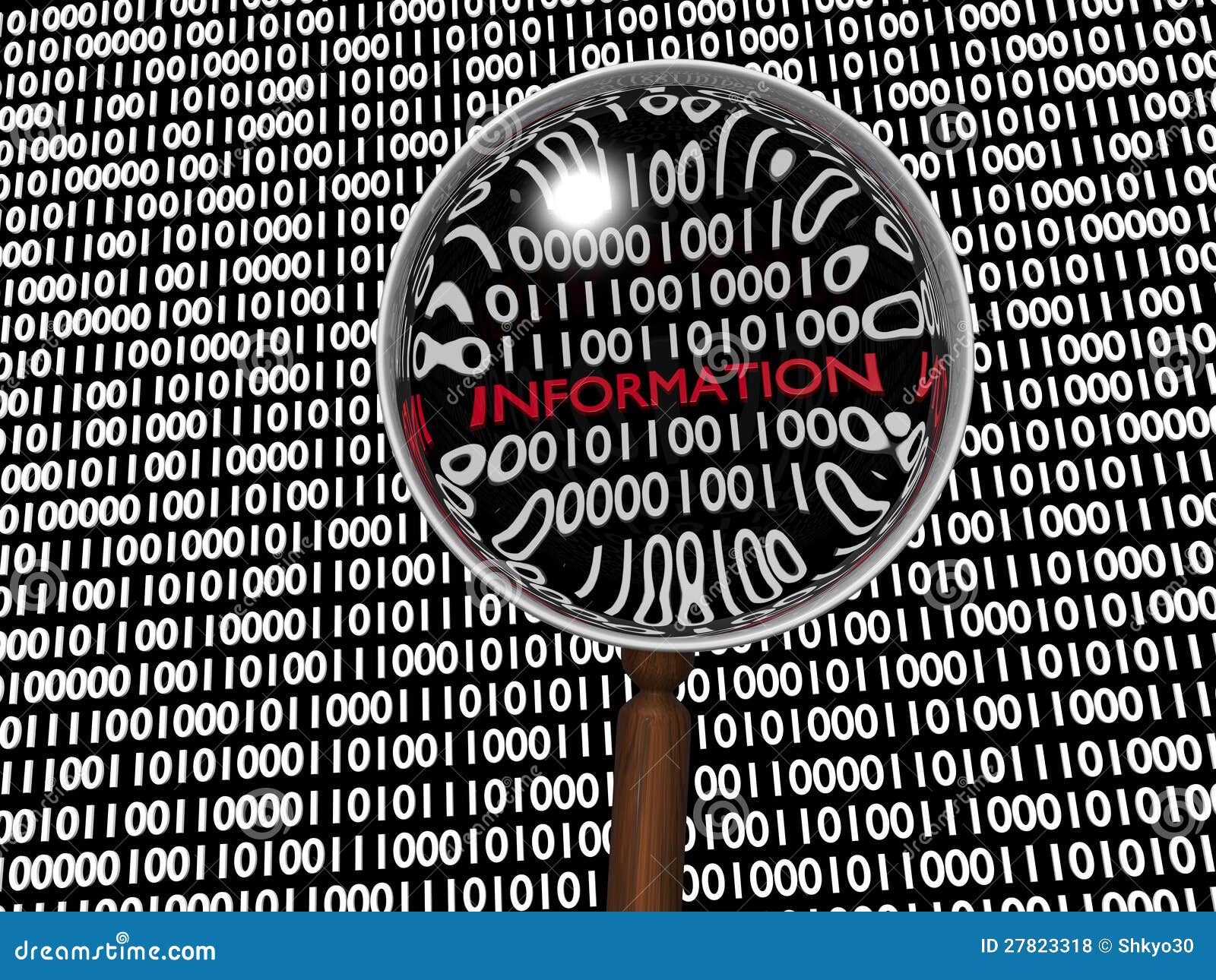 Verborgen Numerieke Informatie Stock Illustratie - Illustration of ...