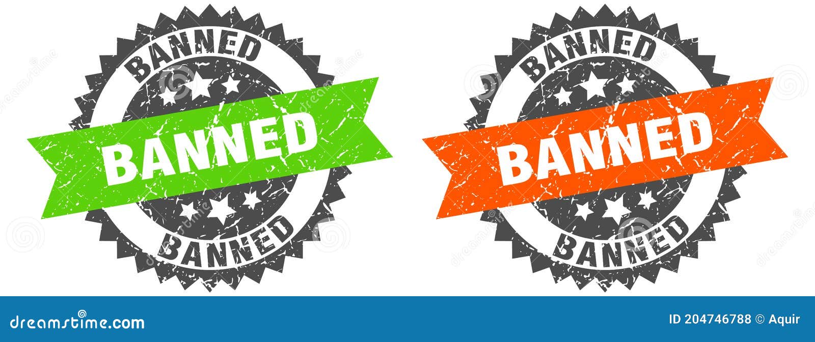 Verbotenes Bandzeichen. Verbotener Schmutzstempelsatz Vektor Abbildung ...