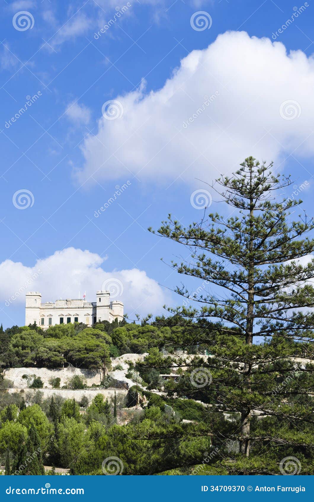 Verdala Palace, Malta stock photo. Image of buskett, historic - 34709370