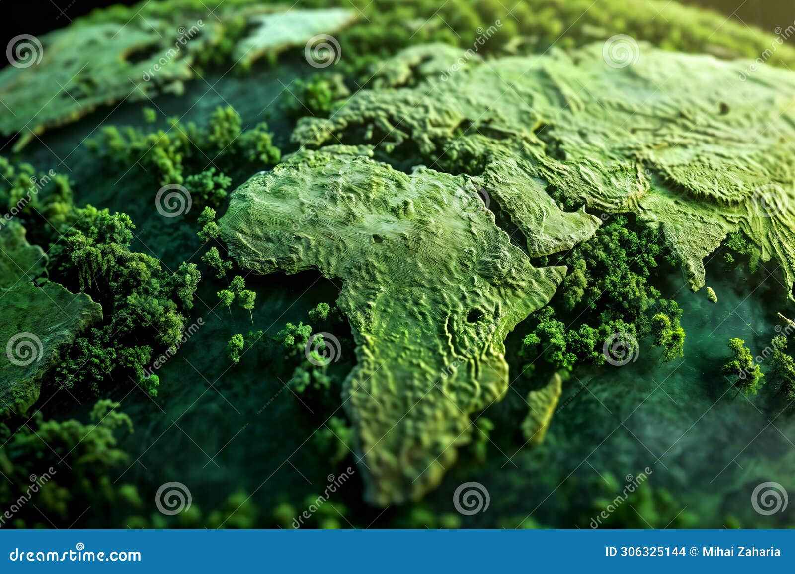 Verdant Topographical Map Design Stock Illustration - Illustration of ...