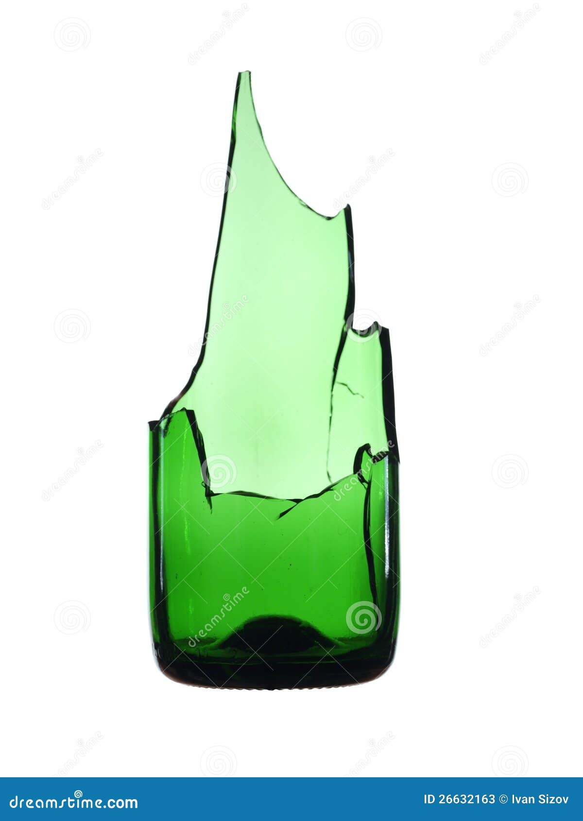 Verde de botella quebrado imagen de archivo. Imagen de aplastar - 26632163
