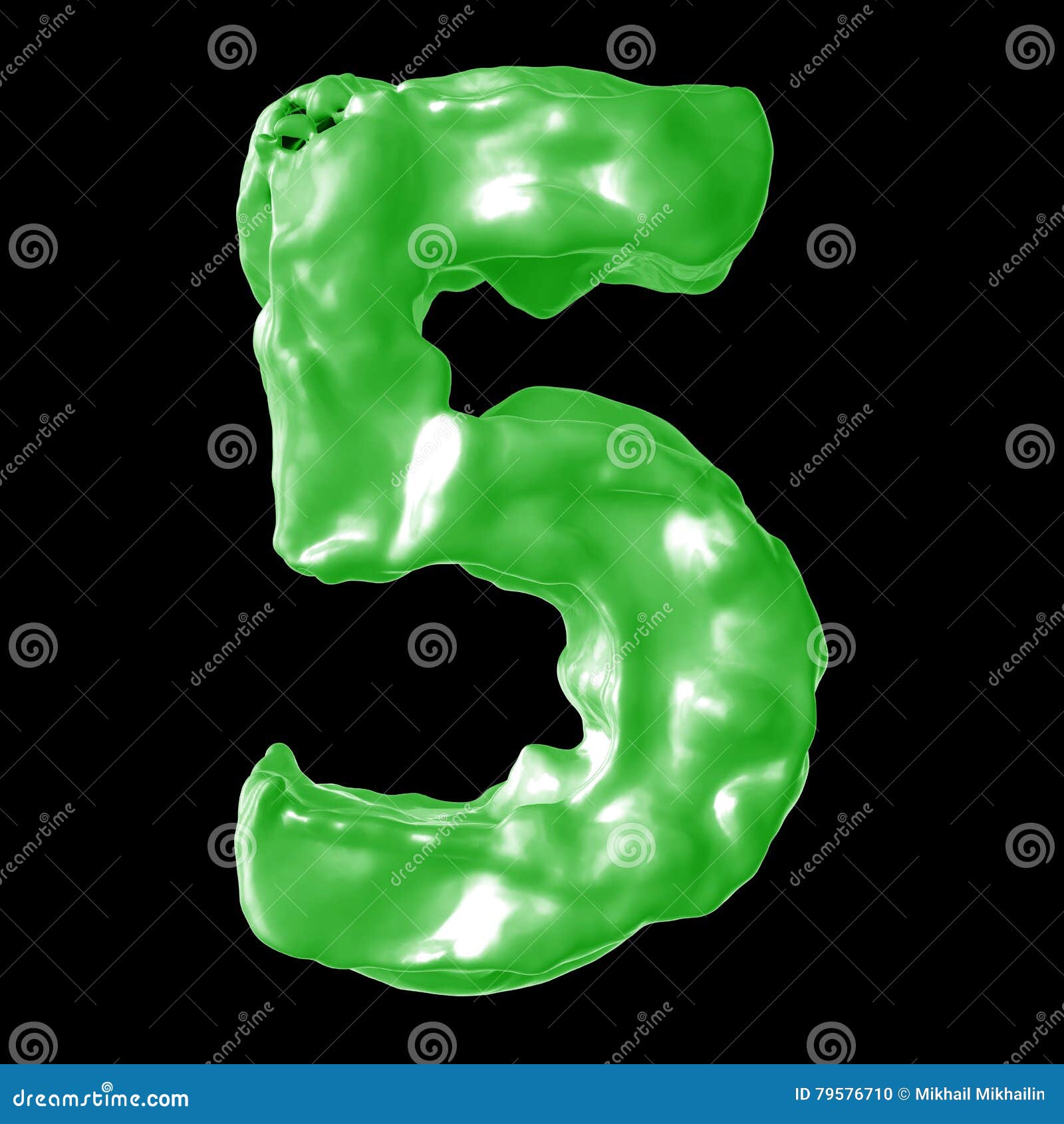 Verde De La Leche Del Número 5 Foto de archivo - Imagen de aerosol ...