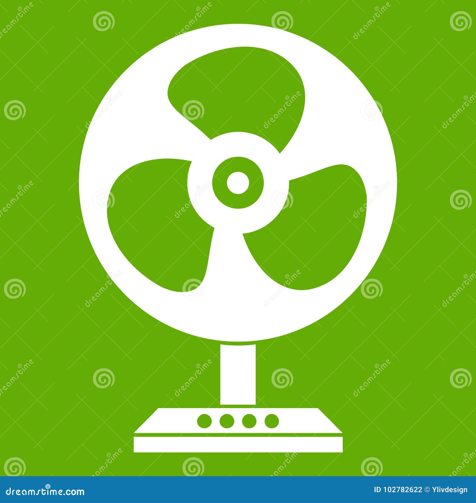 Verde del icono de la fan ilustración del vector. Ilustración de vector ...