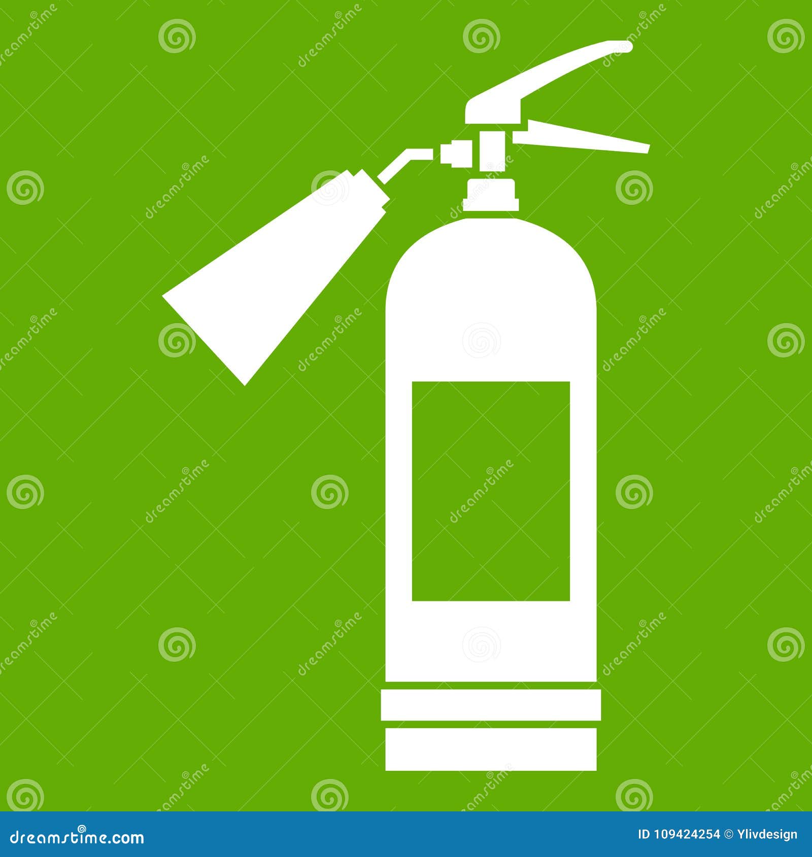 Verde Del Icono Del Extintor Ilustración del Vector - Ilustración de ...