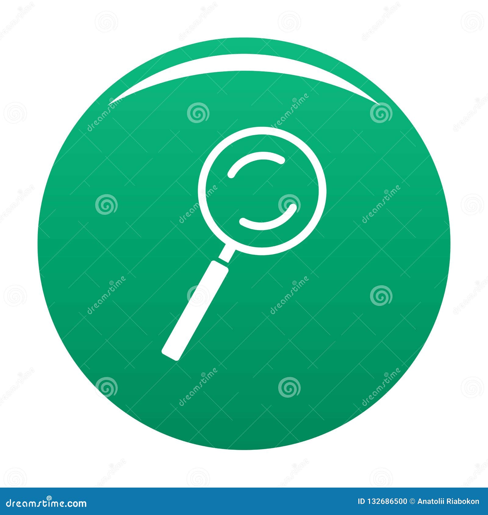 Verde Del Vector Del Icono Del Elemento De La Lupa Del Cursor ...