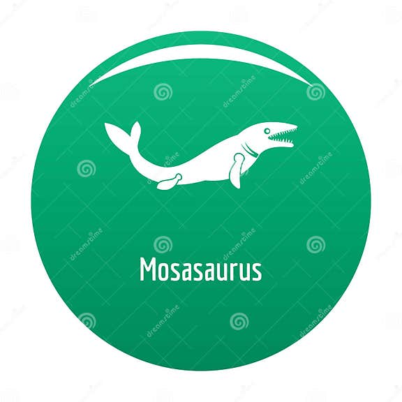 Verde Do Vetor Do ícone De Mosasaurus Ilustração do Vetor - Ilustração ...
