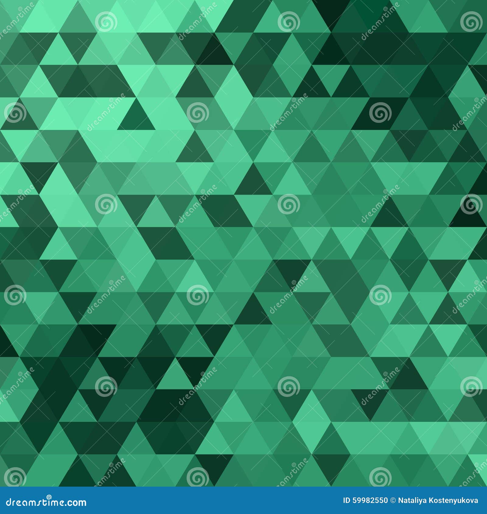 Verde dos triângulos ilustração do vetor. Ilustração de projeto - 59982550
