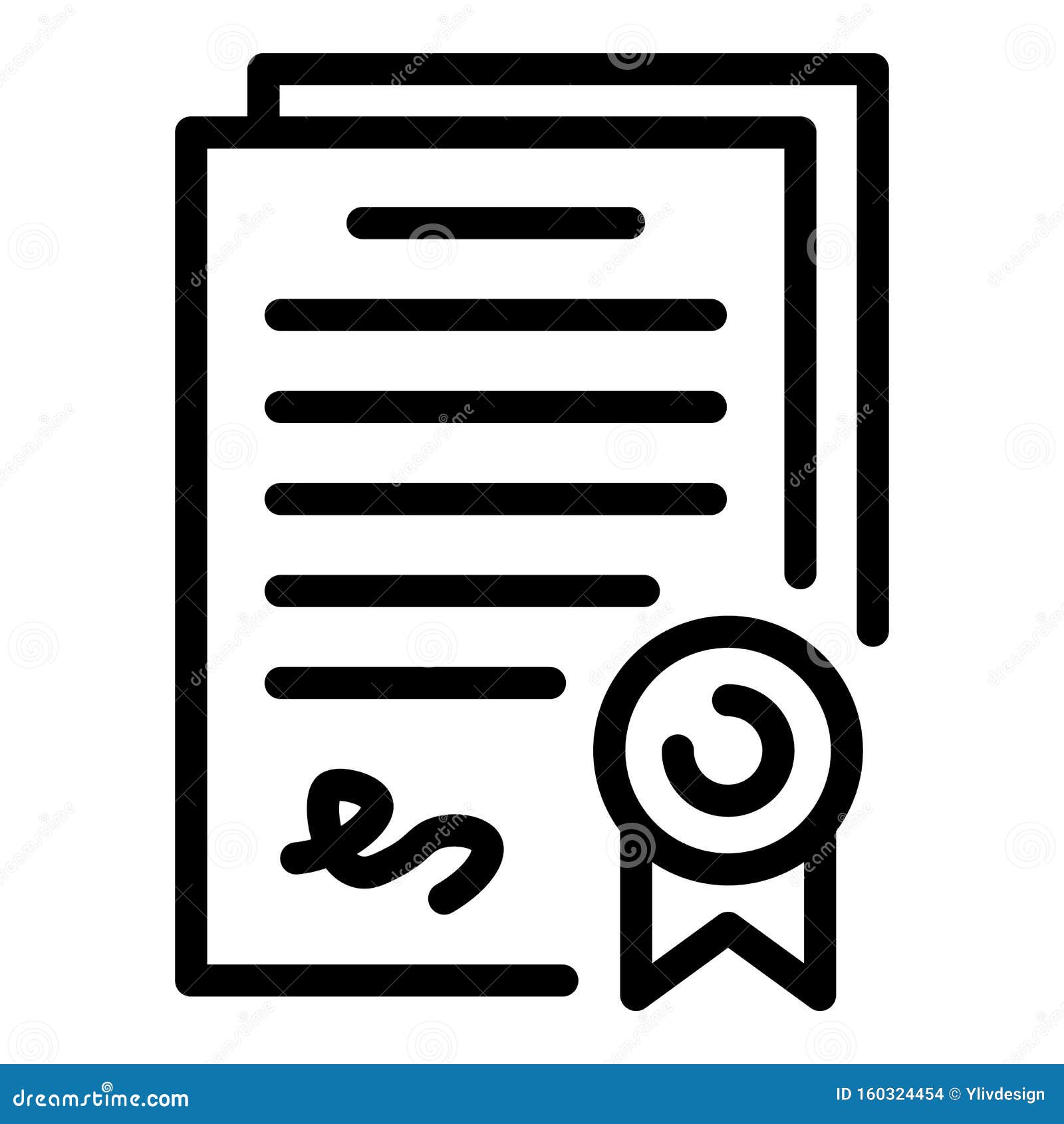 Verdict Icon, Outline Style Stock Vector - Illustration of decision ...