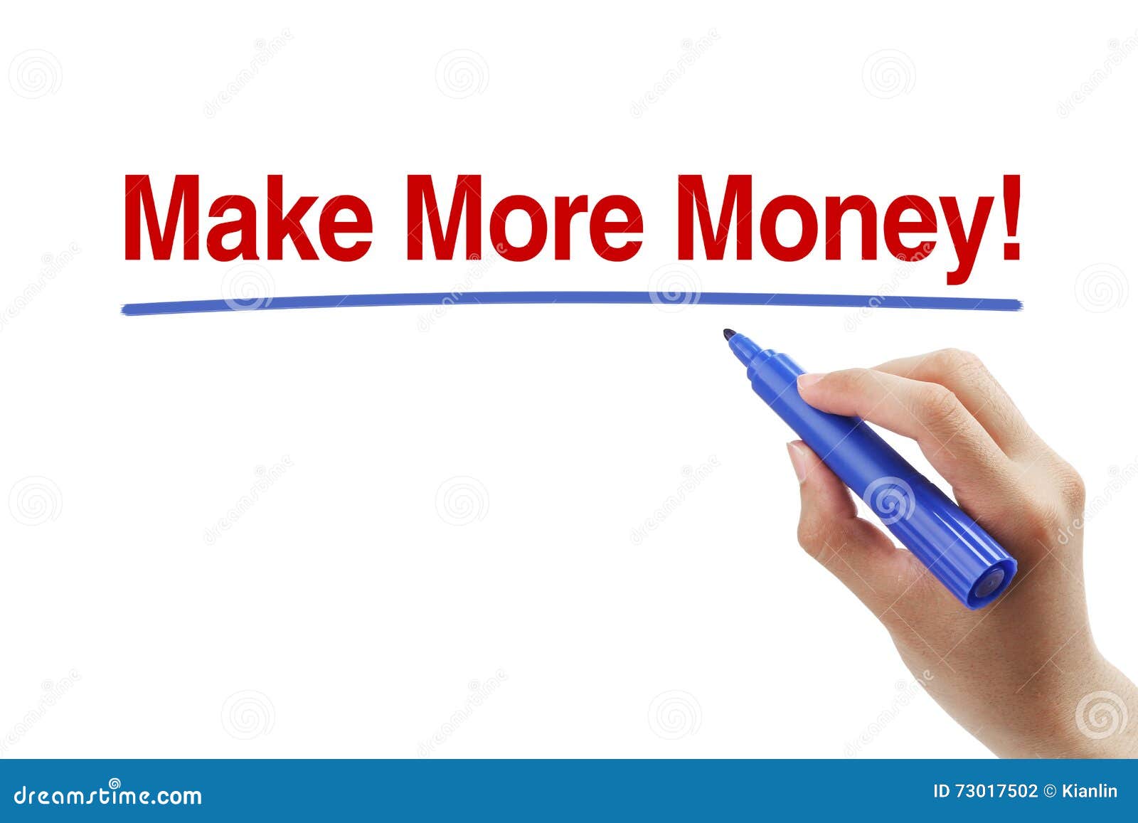 Verdienen Sie mehr Geld stockfoto. Bild von investition - 73017502