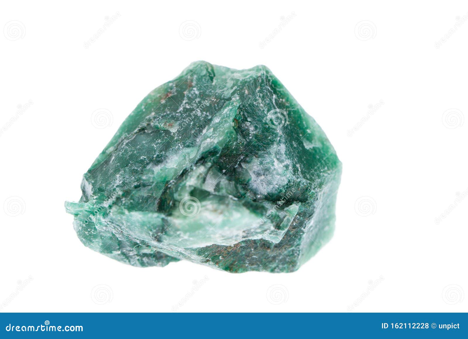 Verdite on White Background Stock Photo - Image of mineral, divination ...