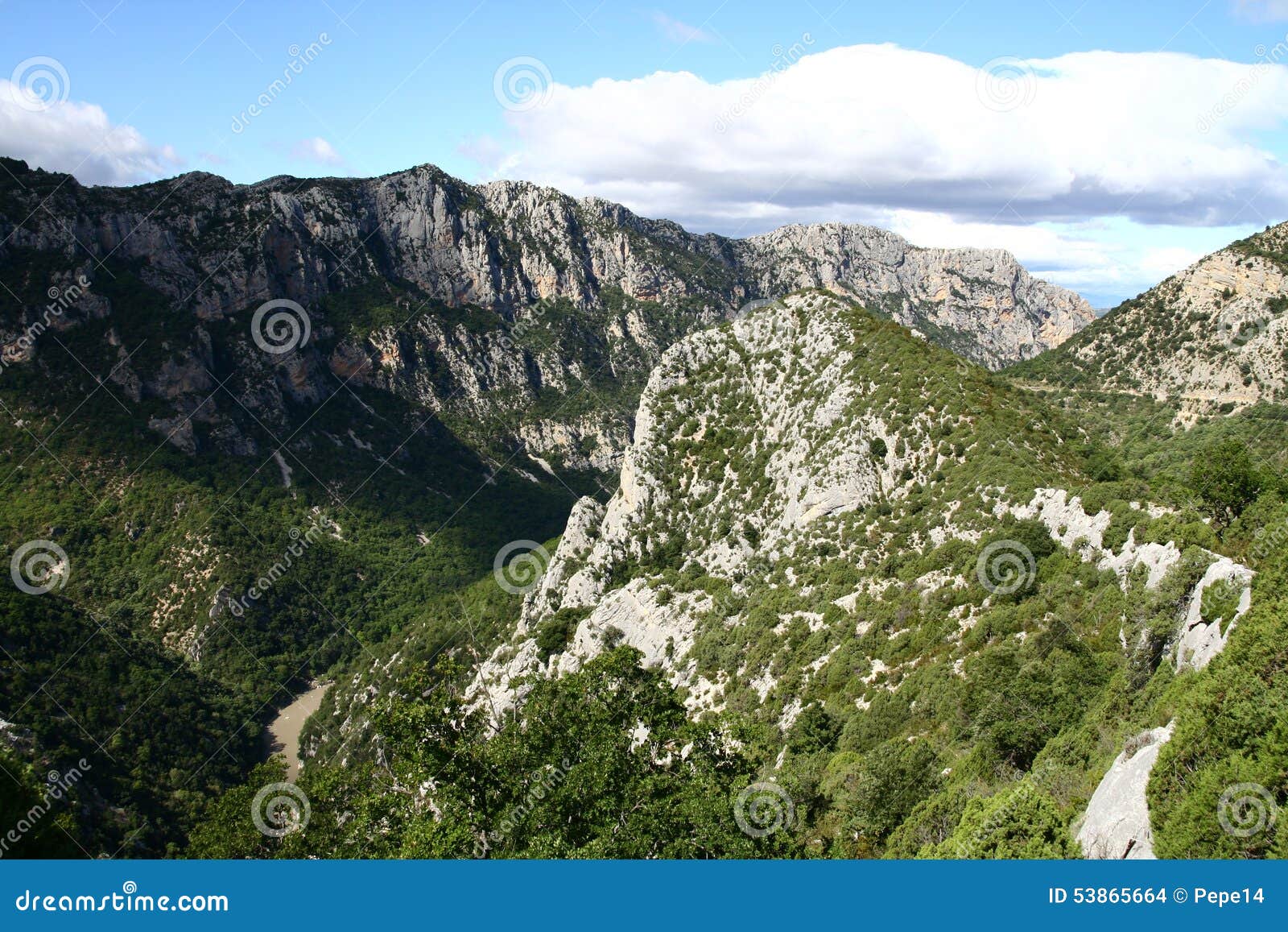 Verdon Gorge stock photo. Image of french, gorges, provence - 53865664