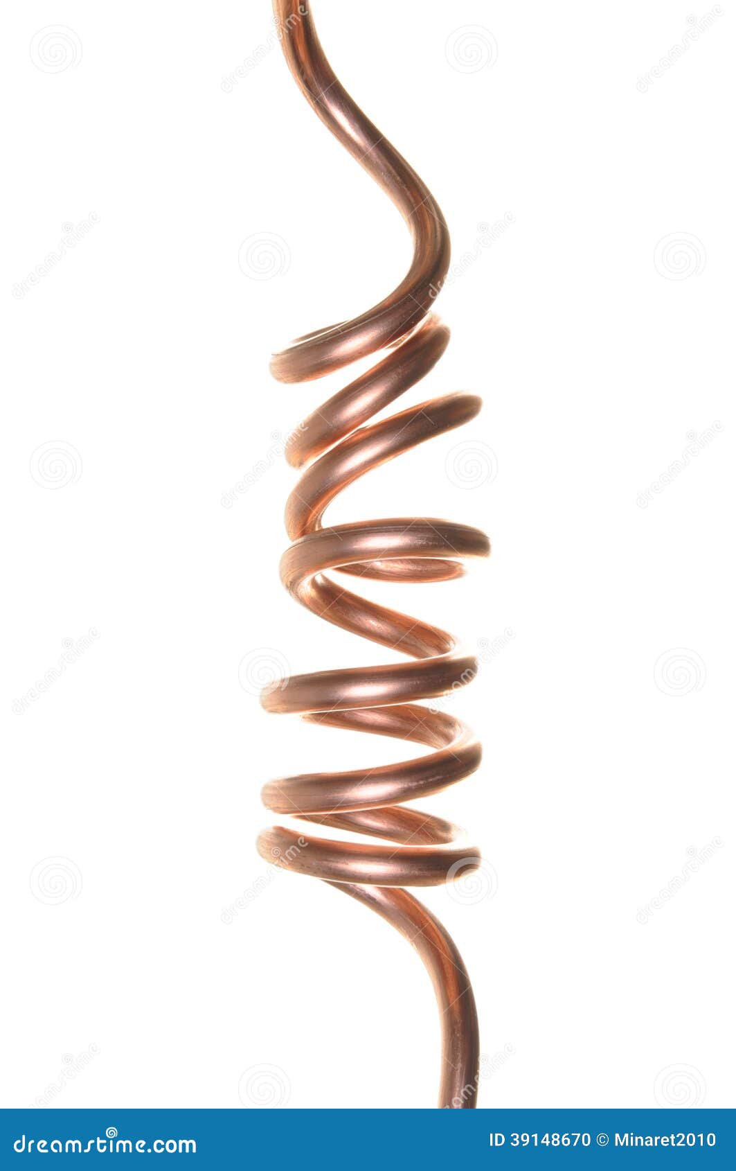 Verdraaide Koperdraad, De Stroom Van Elektriciteit Stock Foto - Image ...