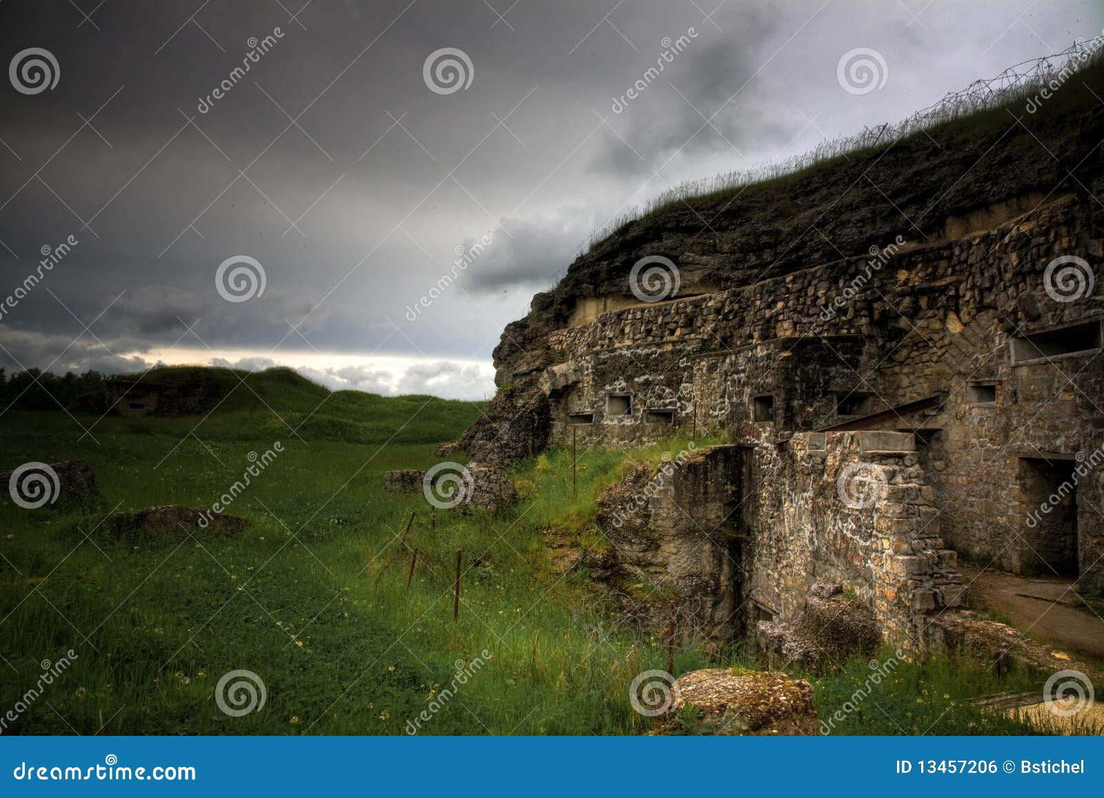Verdun fort stock photo. Image of battlefield, bunker - 13457206