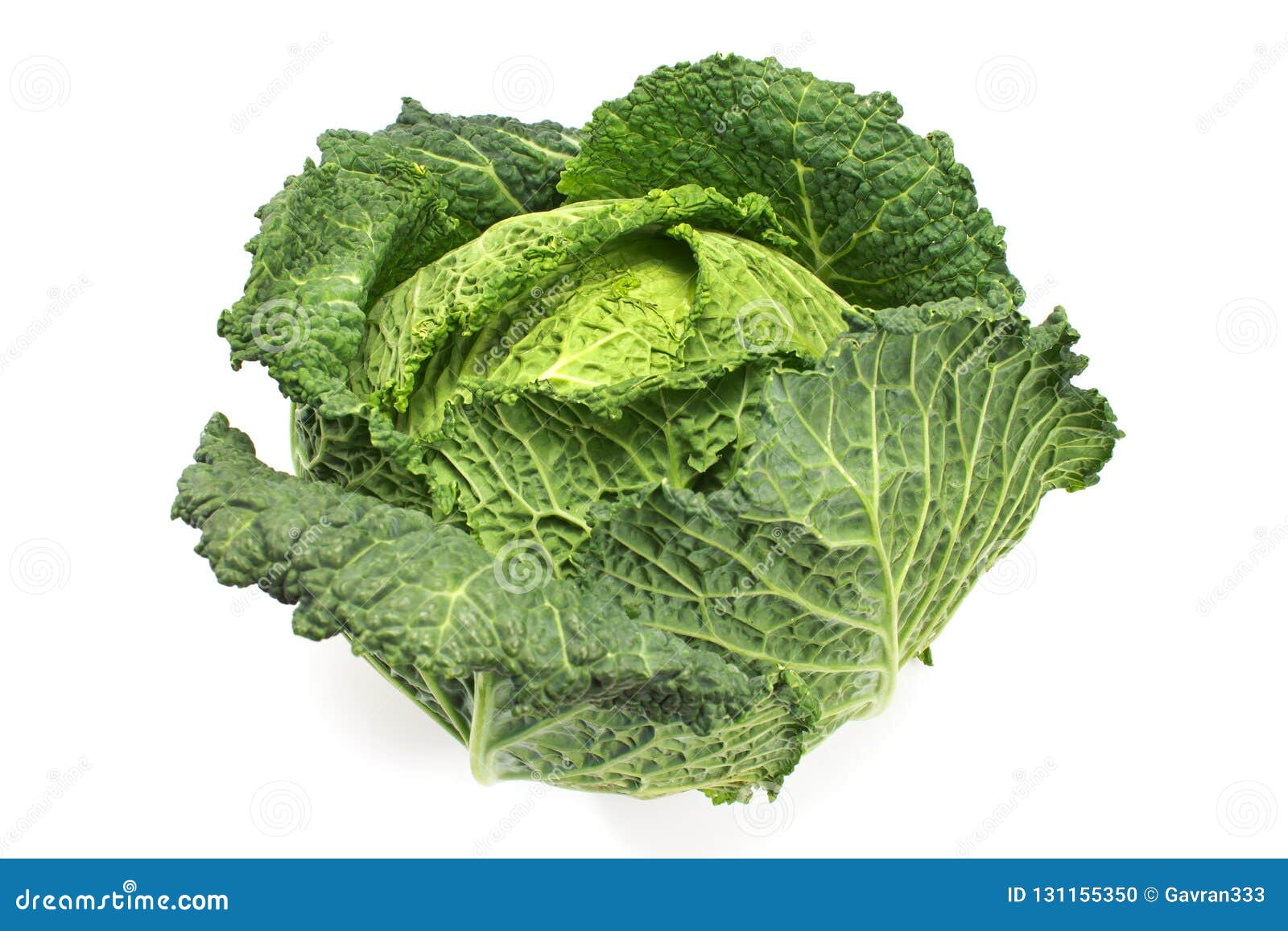 Verdura De La Col Rizada De La Col De Col Rizada Aislada En Blanco Foto ...