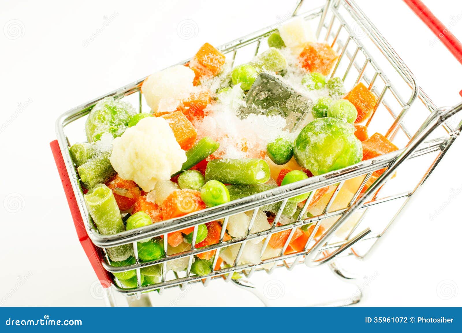 Verduras congeladas foto de archivo. Imagen de bocado - 35961072