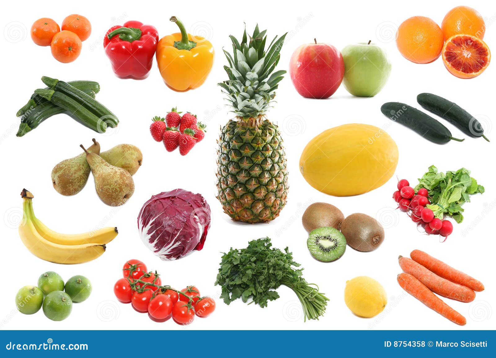 Verduras frescas y frutas foto de archivo. Imagen de grupo - 8754358