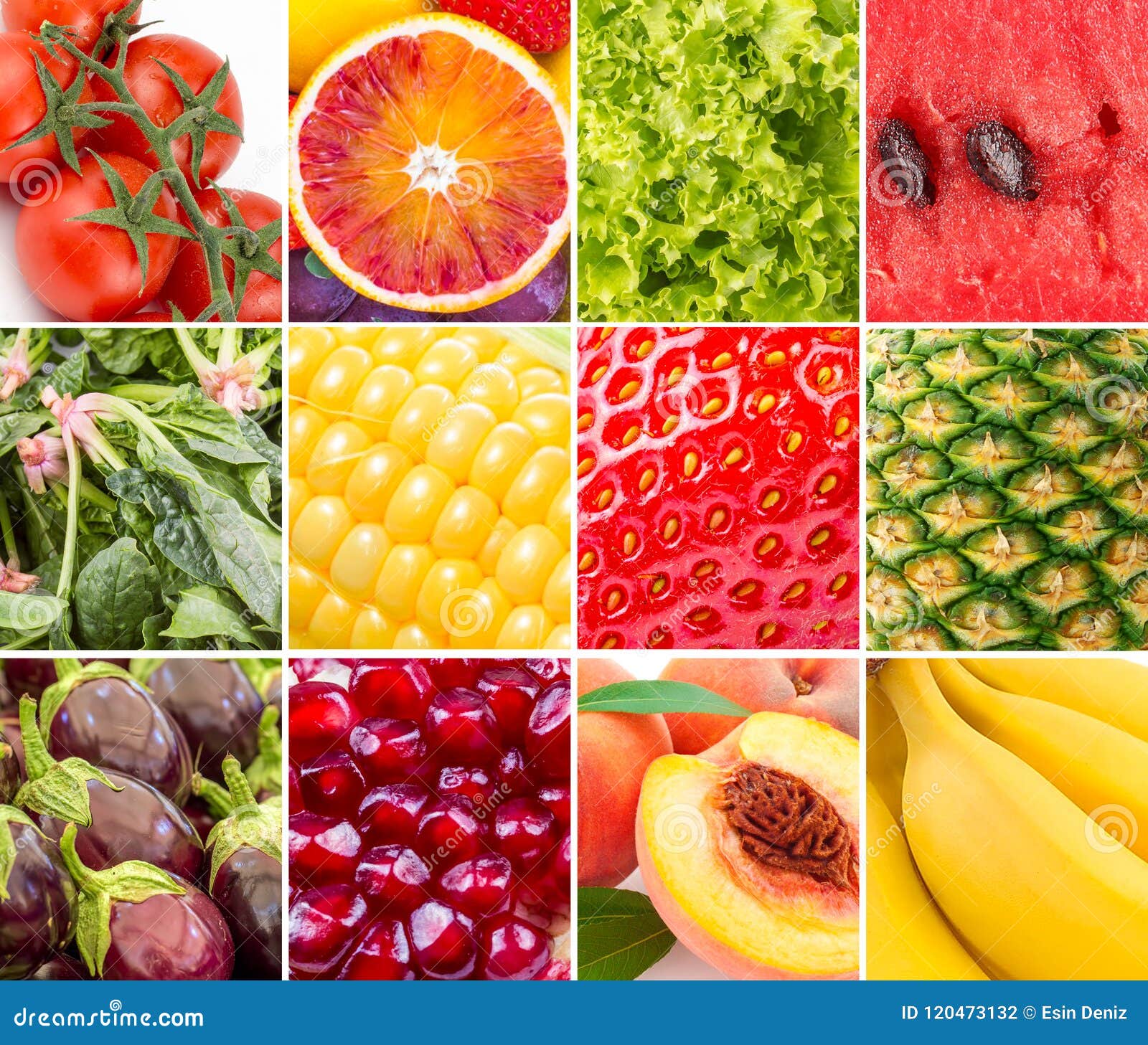 Verduras Y Collage De Las Frutas Foto de archivo - Imagen de dieta ...