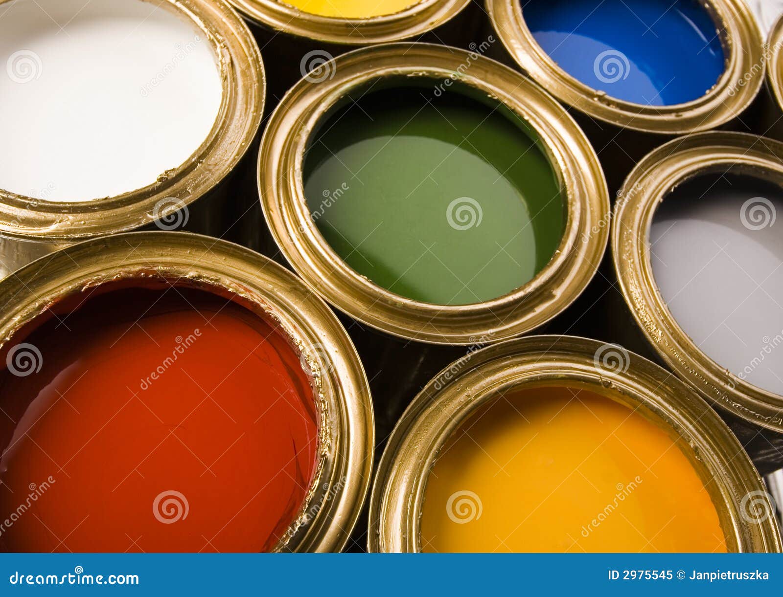 Verf en blikken stock afbeelding. Image of houder, metaal - 2975545