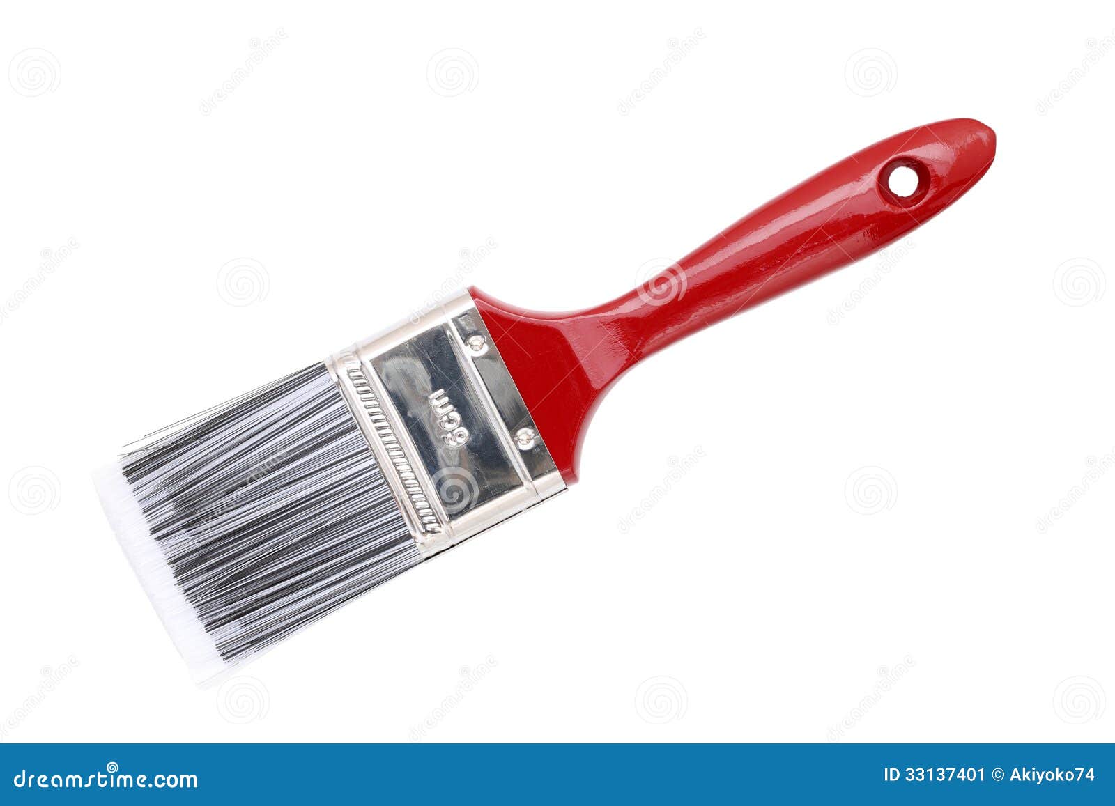 Verfborstel stock afbeelding. Image of huiswerk, rood - 33137401