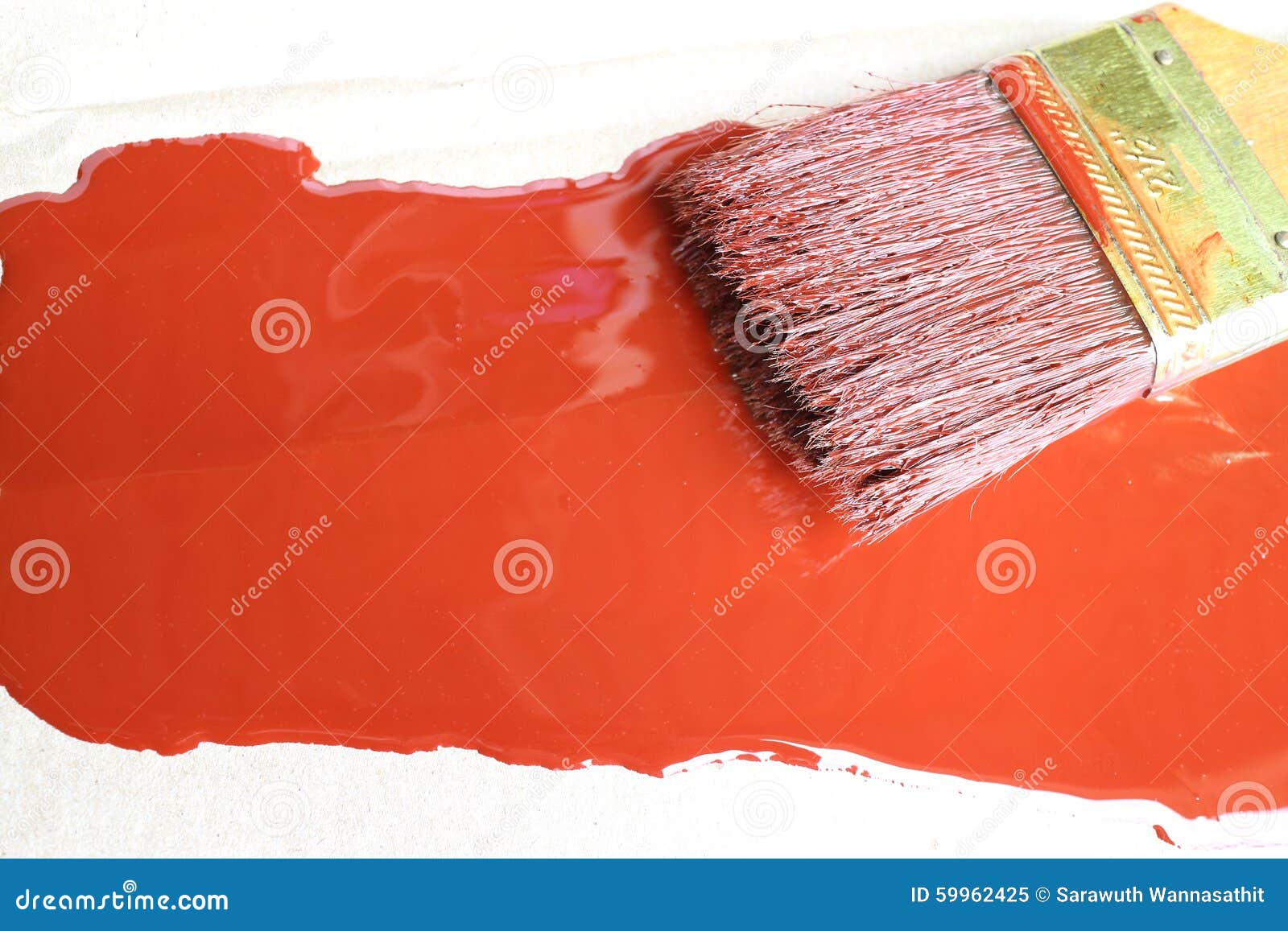 Verfborstel en kleur stock afbeelding. Image of acryl - 59962425