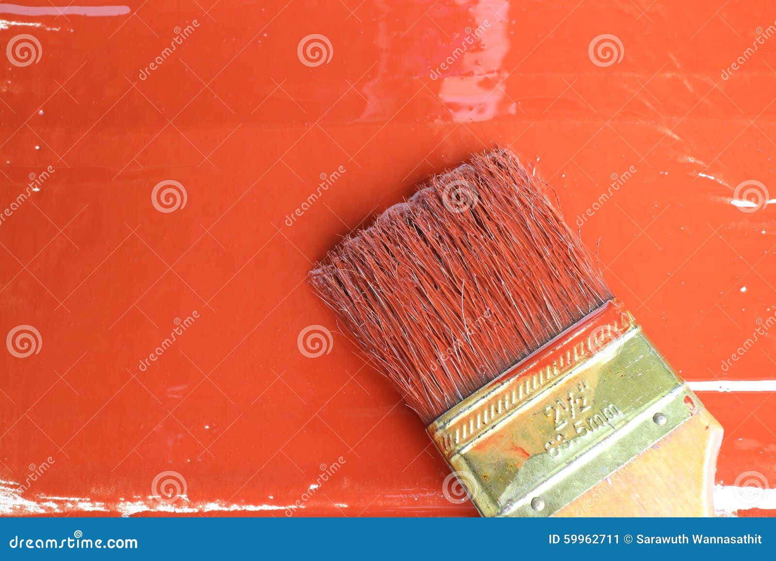 Verfborstel en kleur stock afbeelding. Image of schilderijen - 59962711