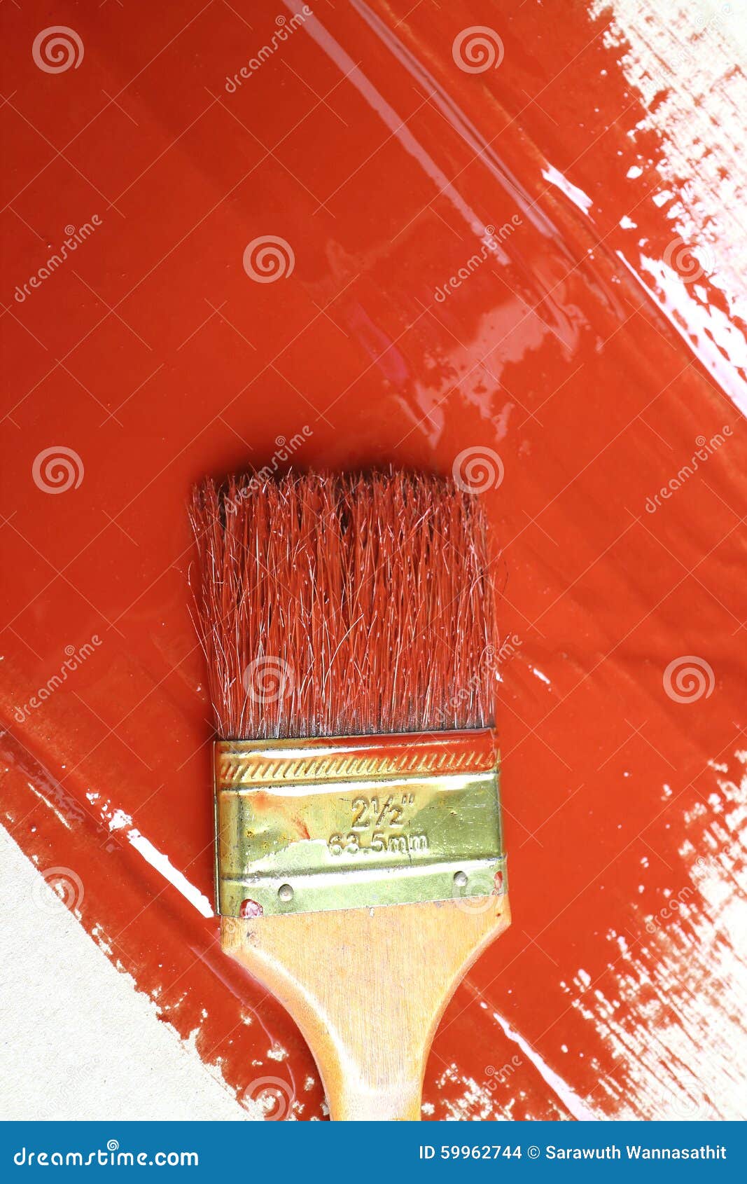 Verfborstel en kleur stock foto. Image of kunstenaar - 59962744