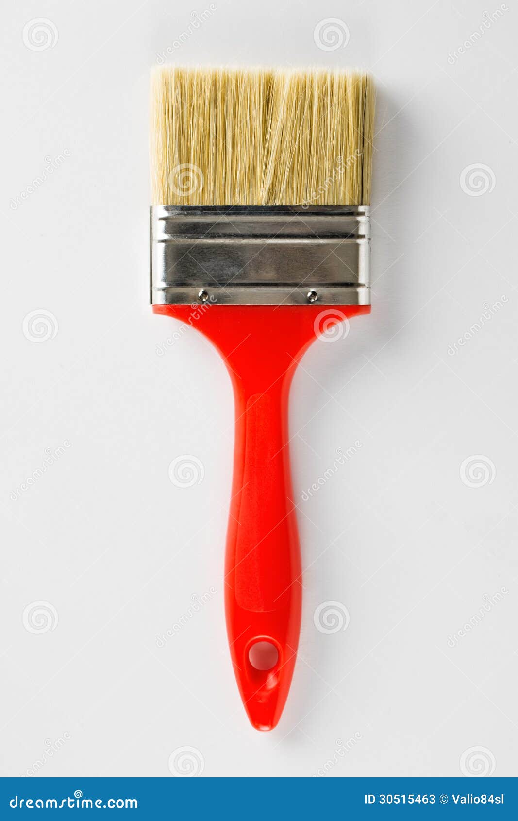 Verfborstel Op Wit Wordt Geïsoleerd Dat Stock Afbeelding - Image of ...