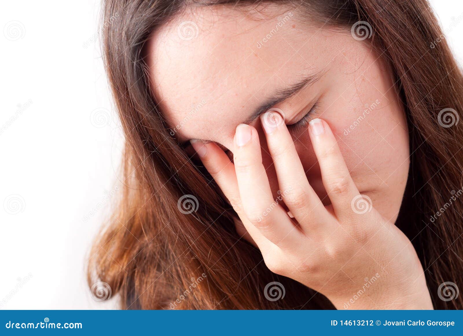 Verge of Tears stock photo. Image of average, head, emotional - 14613212