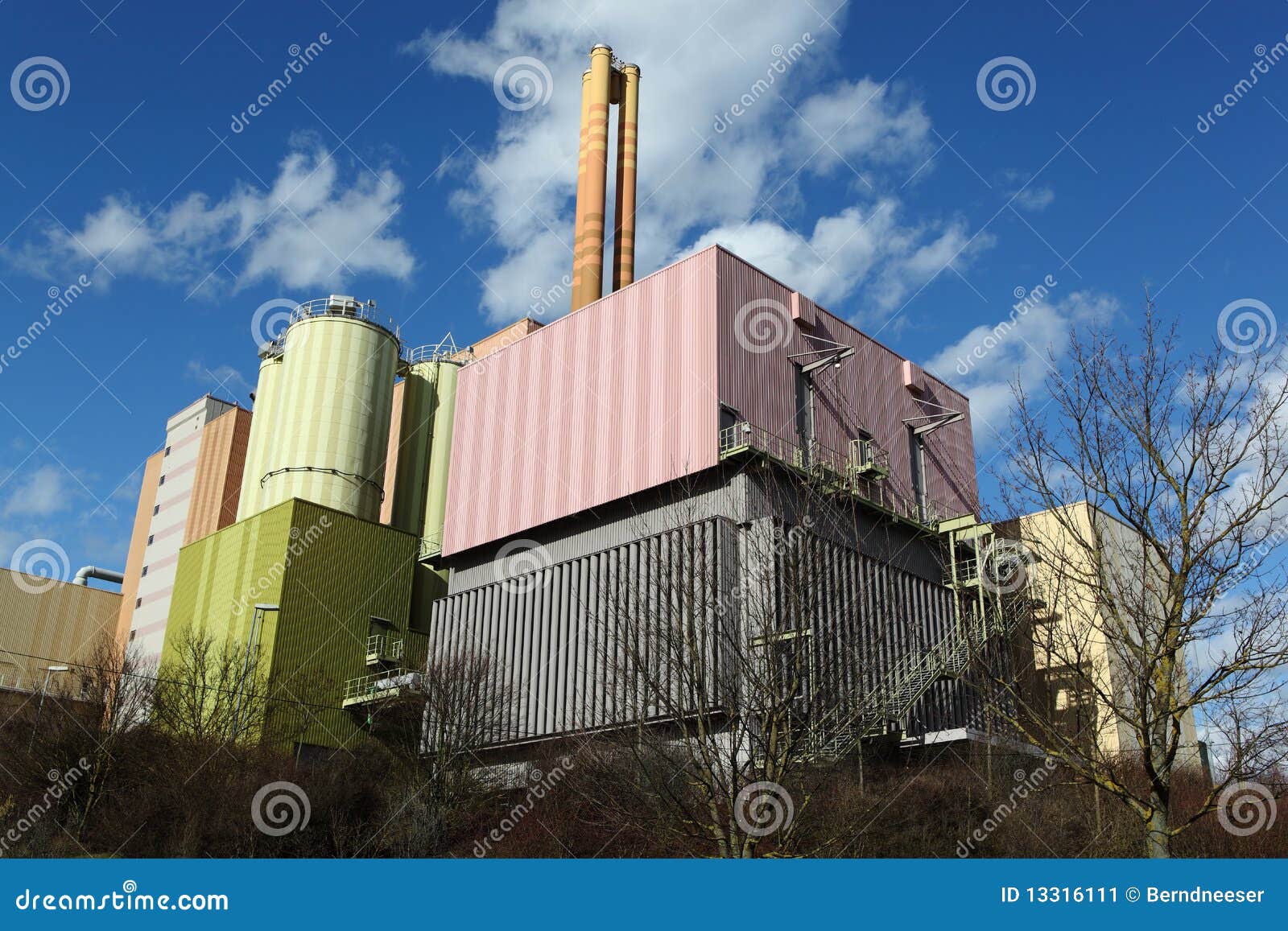 Vergeuden-zu-Energie Anlage Stockbild - Bild von schwer, festlegen ...