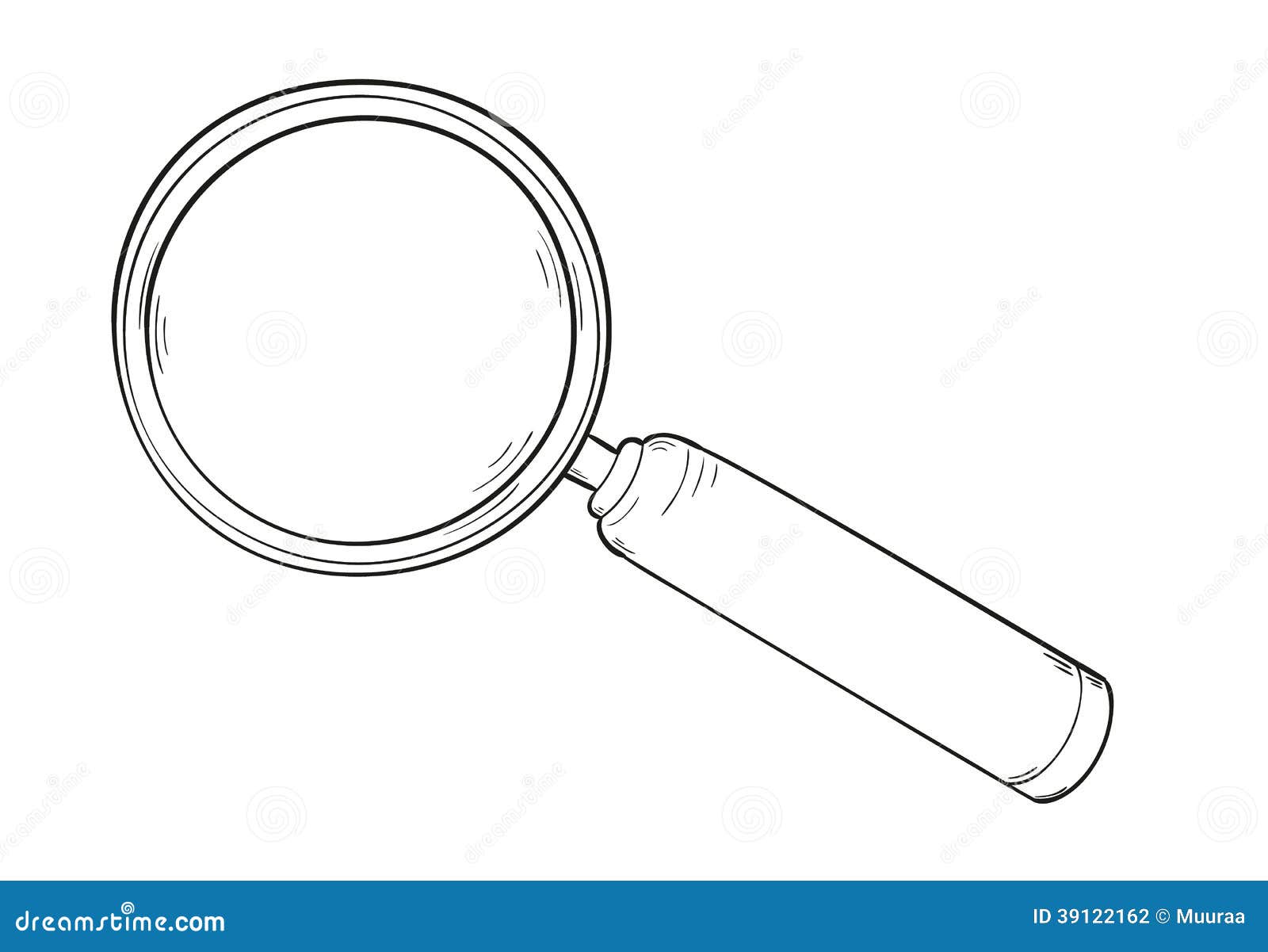 Vergrootglas vector illustratie. Illustration of trek - 39122162