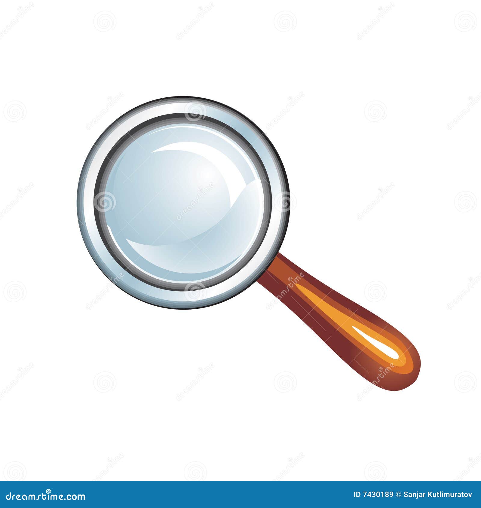 Vergrootglas vector illustratie. Illustration of grafisch - 7430189
