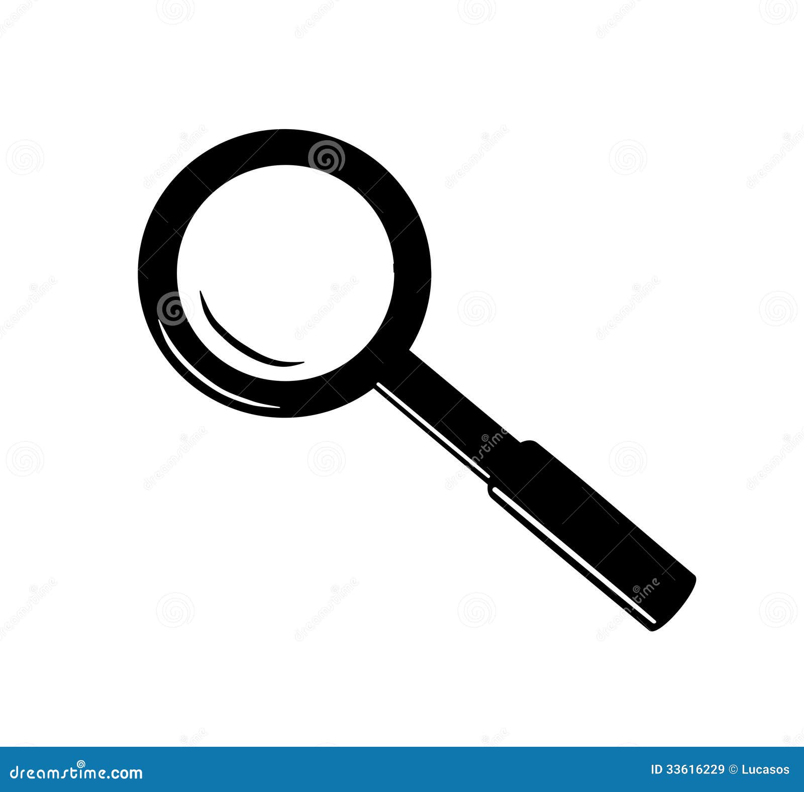 Vergrootglas - pictogram. vector illustratie. Illustration of dossier ...