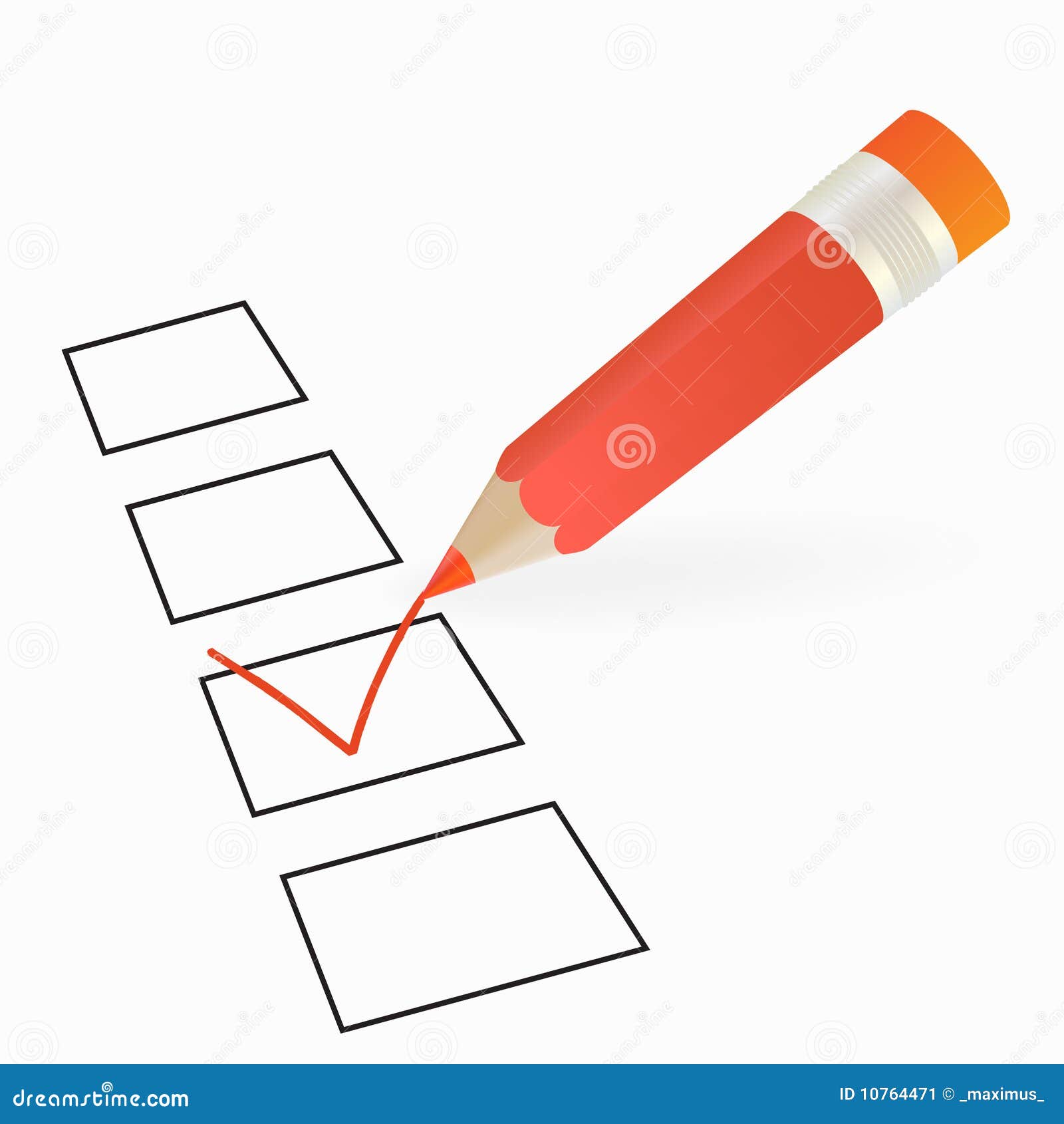 Verific o vetor do voto ilustração do vetor. Ilustração de marca - 10764471