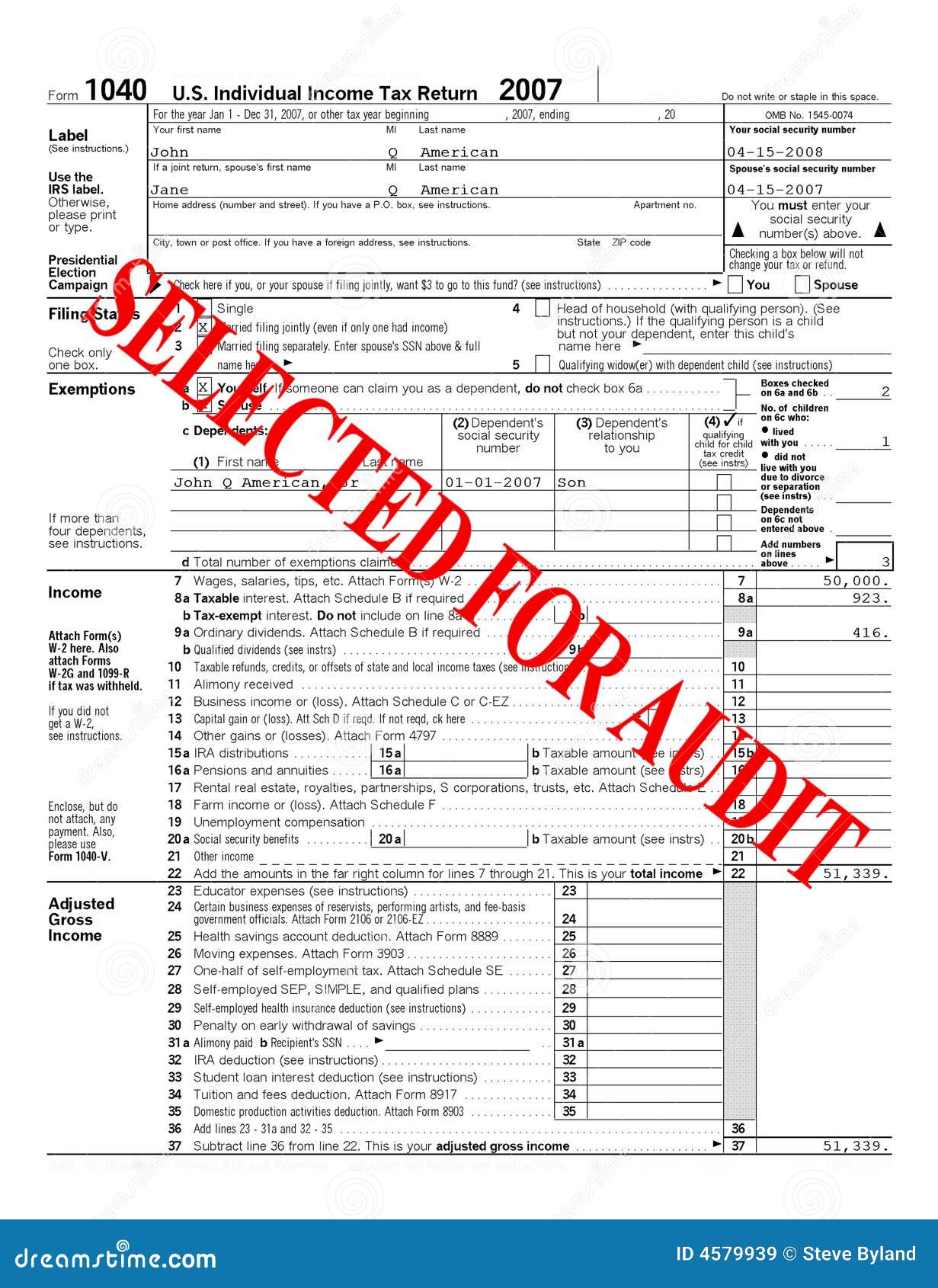 Verifica di imposta immagine stock. Immagine di contabilità - 4579939